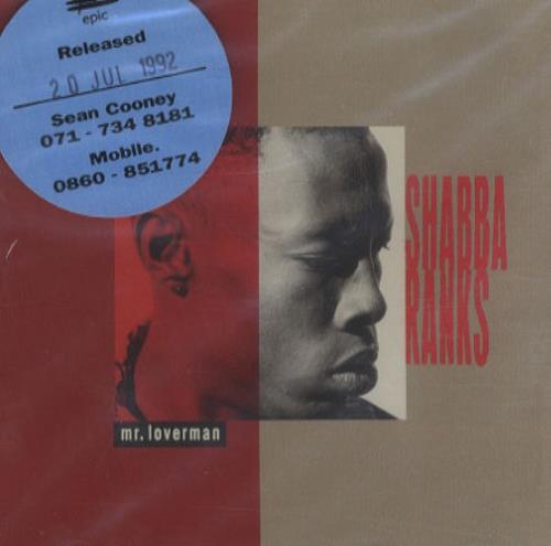 Shabba Ranks Mr. Loverman US Promo CD single (CD5 / 5") (275035)