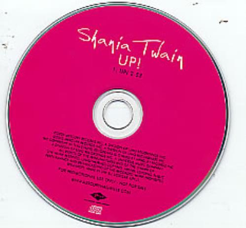 Shania Twain Up! UK Promo CD single (CD5 / 5") (269179)