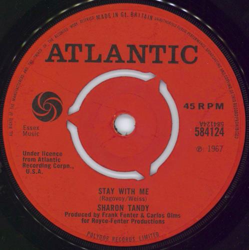 Sharon Tandy Stay With Me UK 7" vinyl single (7 inch record / 45) (414375)
