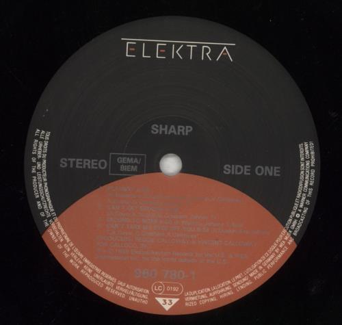 Sharp (Dance) Sharp German vinyl LP album (LP record) (856377)