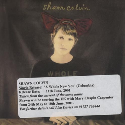Shawn Colvin Whole New You UK Promo CD single (CD5 / 5") (189589)