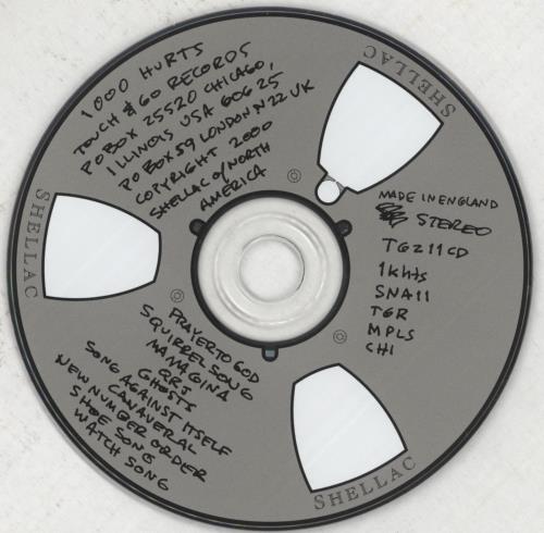 Shellac 1000 Hurts US Promo CD album (CDLP) (347045)