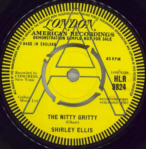 Shirley Ellis The Nitty Gritty UK Promo 7" vinyl single (7 inch record ...