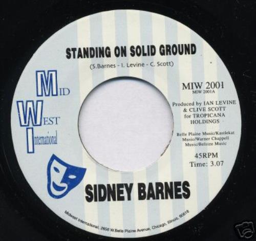 Sidney Barnes Standing On Solid Ground US 7" vinyl single (7 inch record / 45) (384687)