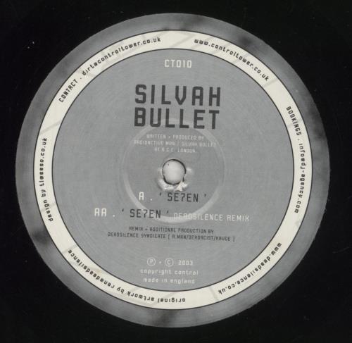 Silver Bullet Se7en UK 10" vinyl single (10 inch record) (855268)