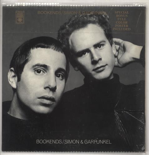Simon & Garfunkel Bookends + Poster US vinyl LP album (LP record) (737089)