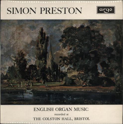 Simon Preston English Organ Music - 2nd UK vinyl LP album (LP record ...