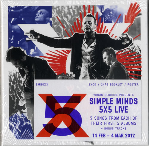 Simple Minds 5X5 Live - Sealed Box Set UK 2 CD album set (Double CD ...