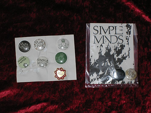 Simple Minds Badge Set UK badge (321168) BADGES