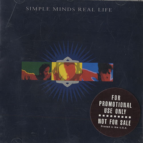 Simple Minds Real Life US Promo CD album (CDLP) (458251)