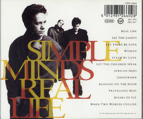 Simple Minds Real Life UK CD album (CDLP) (583319)