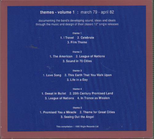 Simple Minds Themes Volume 1 UK CD Single Box Set (33556)