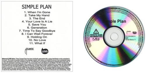 Simple Plan Simple Plan US Promo media press kit (432588) PRESS PACK