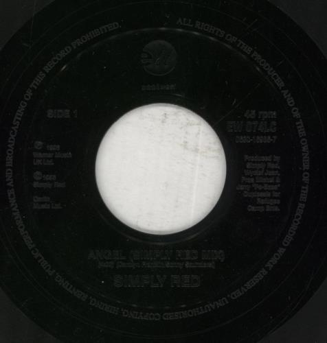 Simply Red Angel UK 7" vinyl single (7 inch record / 45) (855179)