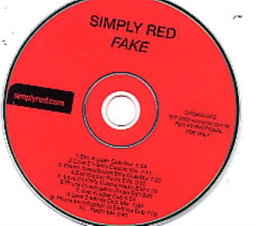 Simply Red Fake US Promo CD single (CD5 / 5") (276537)