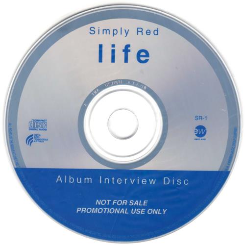 Simply Red Life - Album Interview Disc Australian Promo CD album (CDLP ...