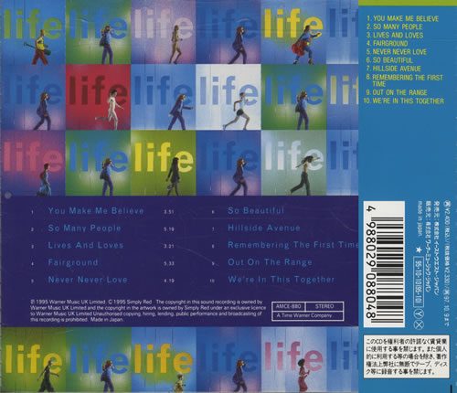 Simply Red Life Japanese Promo CD album (CDLP) (49750)