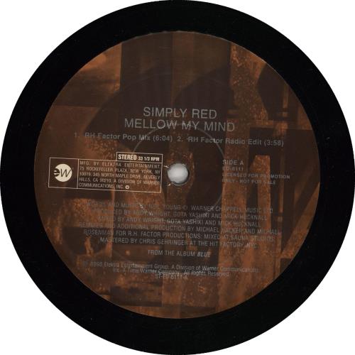 Simply Red Mellow My Mind US Promo 12" vinyl single (12 inch record ...