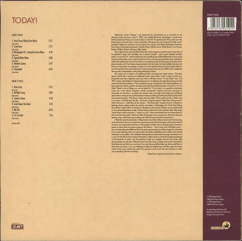 Skip James Today! UK vinyl LP album (LP record) (727209)