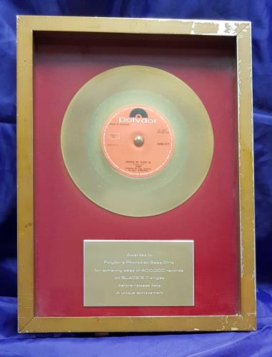 Slade Skweeze Me, Pleeze Me - Gold UK award disc (706002)