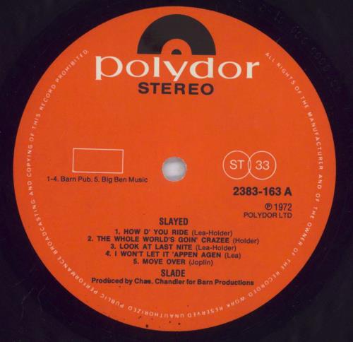 Slade Slayed? - 1st UK vinyl LP album (LP record) (590558)