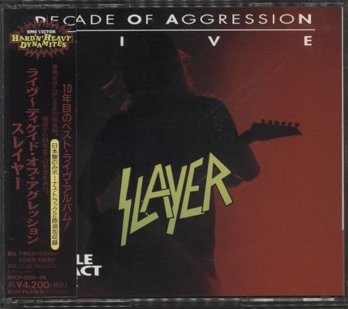 Slayer Decade Of Aggression Japanese Promo 2 CD album set (Double CD ...