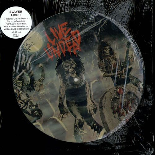 Slayer Live Undead + sleeve US picture disc LP (vinyl picture disc ...
