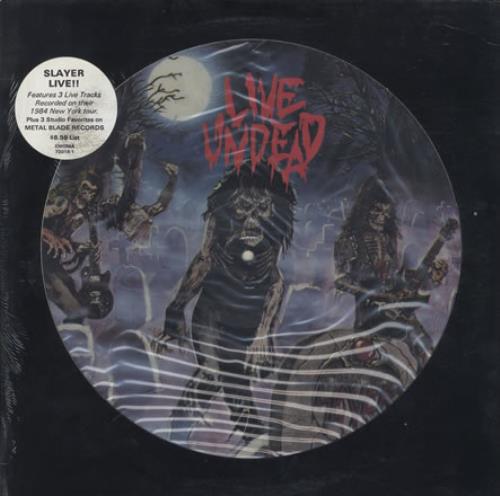 Slayer Live Undead - Sealed UK picture disc LP (vinyl picture disc ...