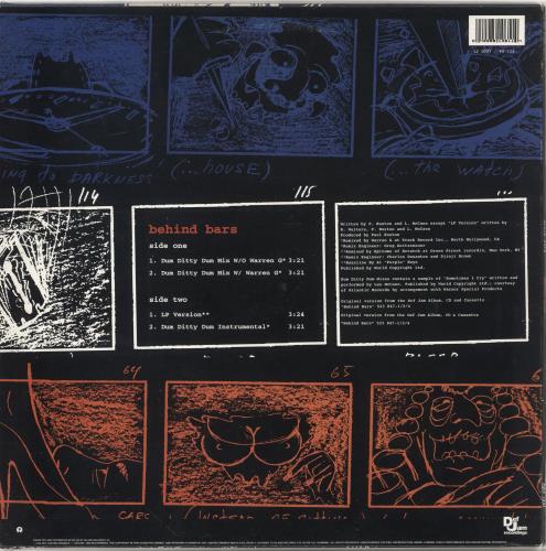 Slick Rick Behind Bars UK 12" vinyl single (12 inch record / Maxi ...