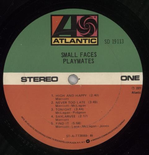 Small Faces Playmates US vinyl LP album (LP record) (401187)