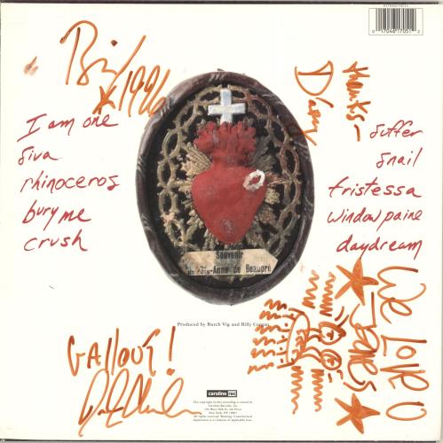 Smashing Pumpkins Gish - Fully Autographed US vinyl LP album (LP record ...