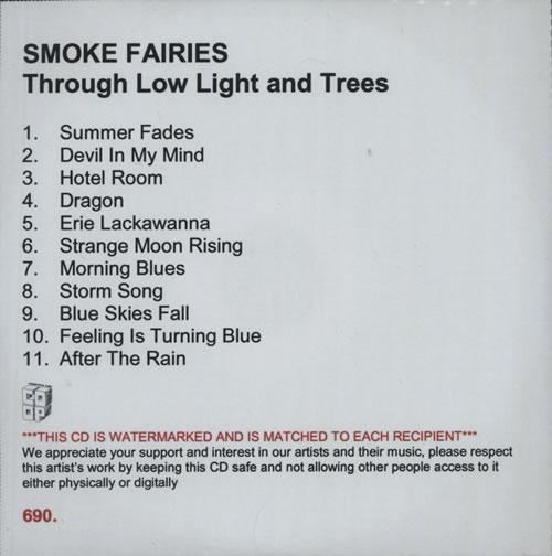 Smoke Fairies Quantity of FIVE Promo CDs UK Promo 5-CD album set (627240)
