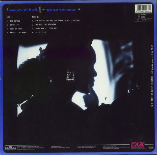 Snap! World Power German vinyl LP album (LP record) (805916)