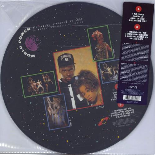 Snap! World Power UK picture disc LP (vinyl picture disc album) (811507)