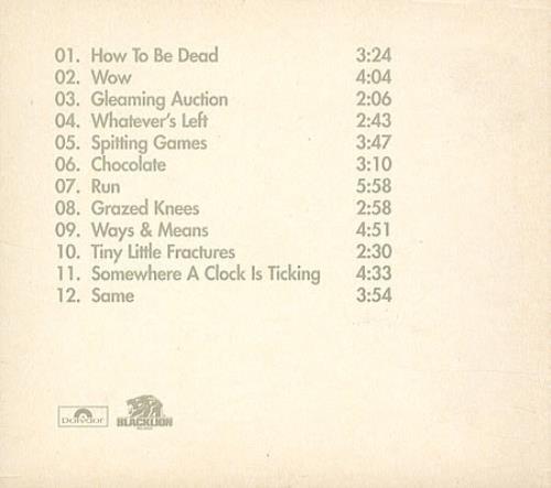 Snow Patrol Final Straw UK Promo CD album (CDLP) (256200)