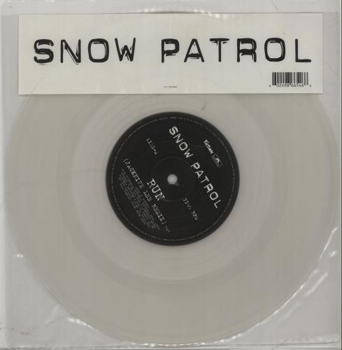 Snow Patrol Run - Clear Vinyl UK 10" vinyl single (10 inch record) (283752)