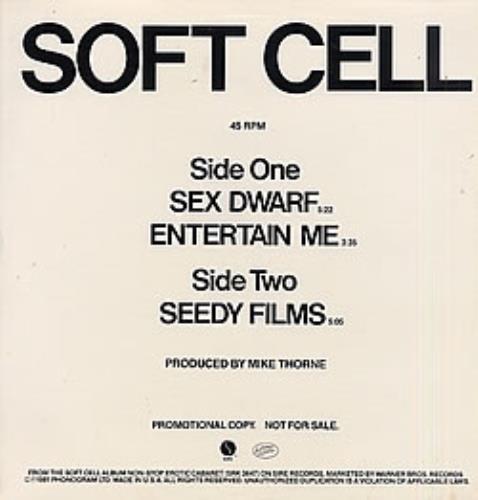Soft Cell Sex Dwarf US Promo 12" vinyl single (12 inch record / Maxi ...
