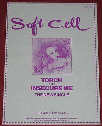 Soft Cell Torch And Insecure Me UK Promo poster (367992)