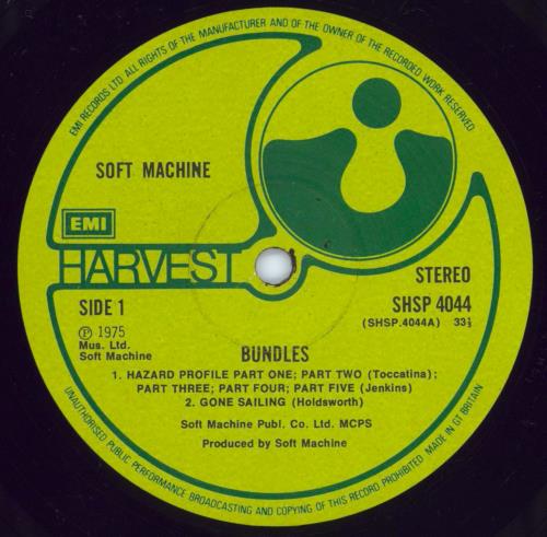Soft Machine Bundles UK vinyl LP album (LP record) (453351)