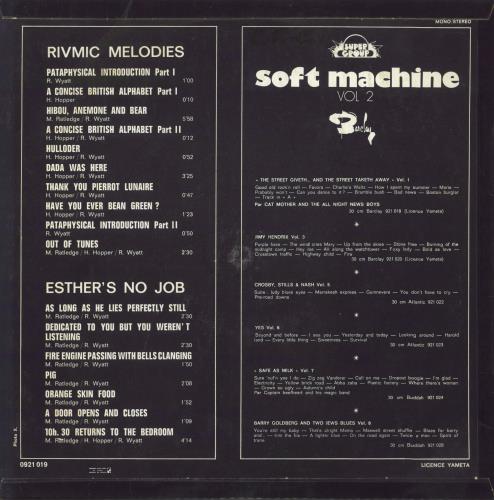 Soft Machine Vol 2 French vinyl LP album (LP record) (802257)