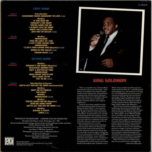 Solomon Burke Soul Alive! UK 2-LP vinyl record set (Double LP Album) (692813)