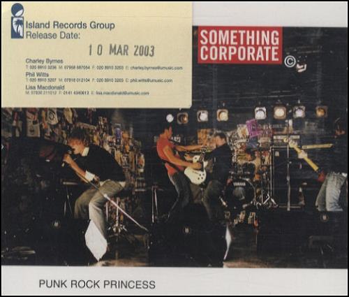 Something Corporate Punk Rock Princess UK Promo CD single (CD5 / 5 ...