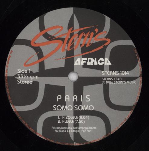 Somo Somo Paris UK vinyl LP album (LP record) (840156)