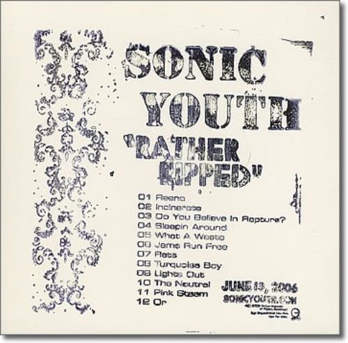 Sonic Youth Rather Ripped US Promo CD album (CDLP) (376851)
