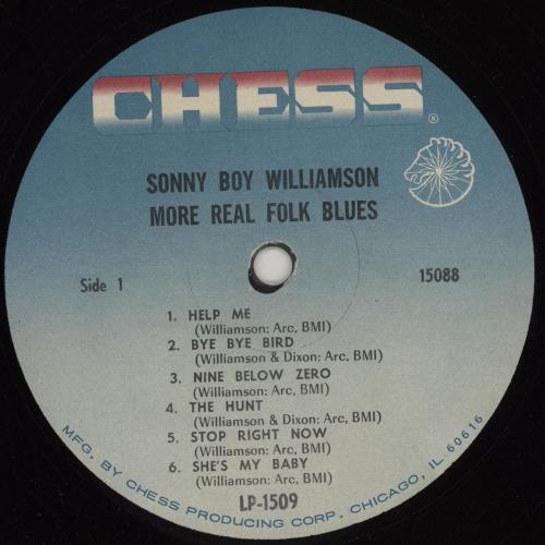 Sonny Boy Williamson More Real Folk Blues US vinyl LP album (LP record) (752262)