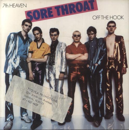 Sore Throat (Power Pop) 7th Heaven - Factory Sample Sticker UK Promo 7 ...