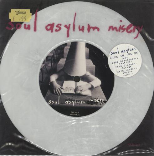 Soul Asylum Misery - White Vinyl UK 7" vinyl single (7 inch record / 45 ...