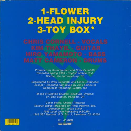 Soundgarden Flower - EX US 12" vinyl single (12 inch record / Maxi ...