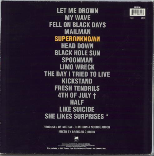 Soundgarden Superunknown - Blue Vinyl UK 2-LP vinyl record set (Double ...