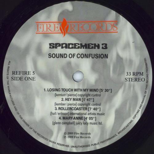 Spacemen 3 Sound Of Confusion-VG UK vinyl LP album (LP record) (799587)